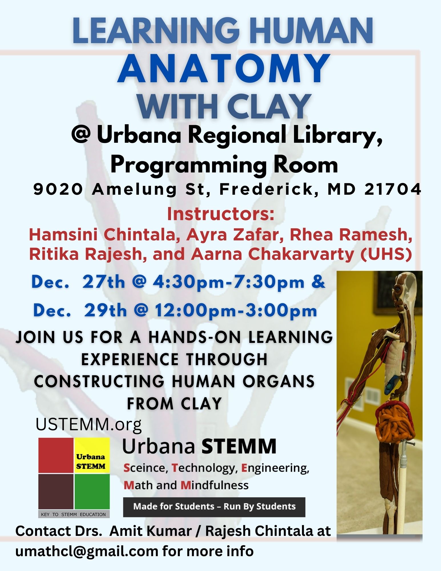 Human Anatomy Class at Urbana Regional Library – Urbana STEMM
